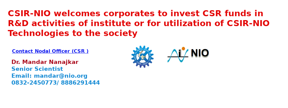 CSIR-NIO welcomes corporate